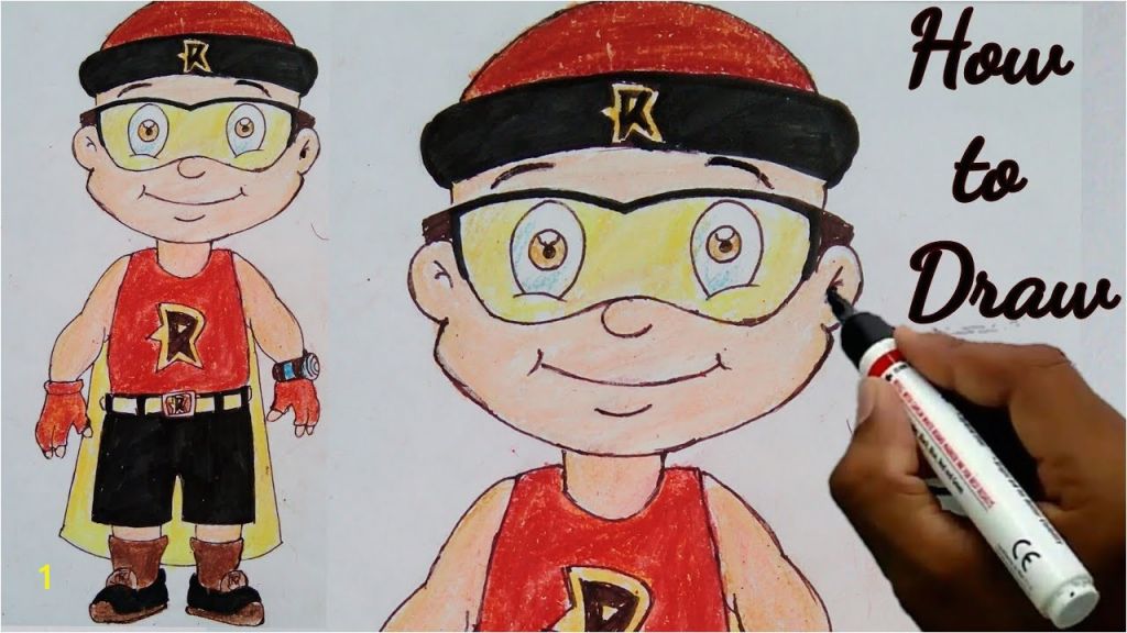 Mighty Raju Colouring Pages