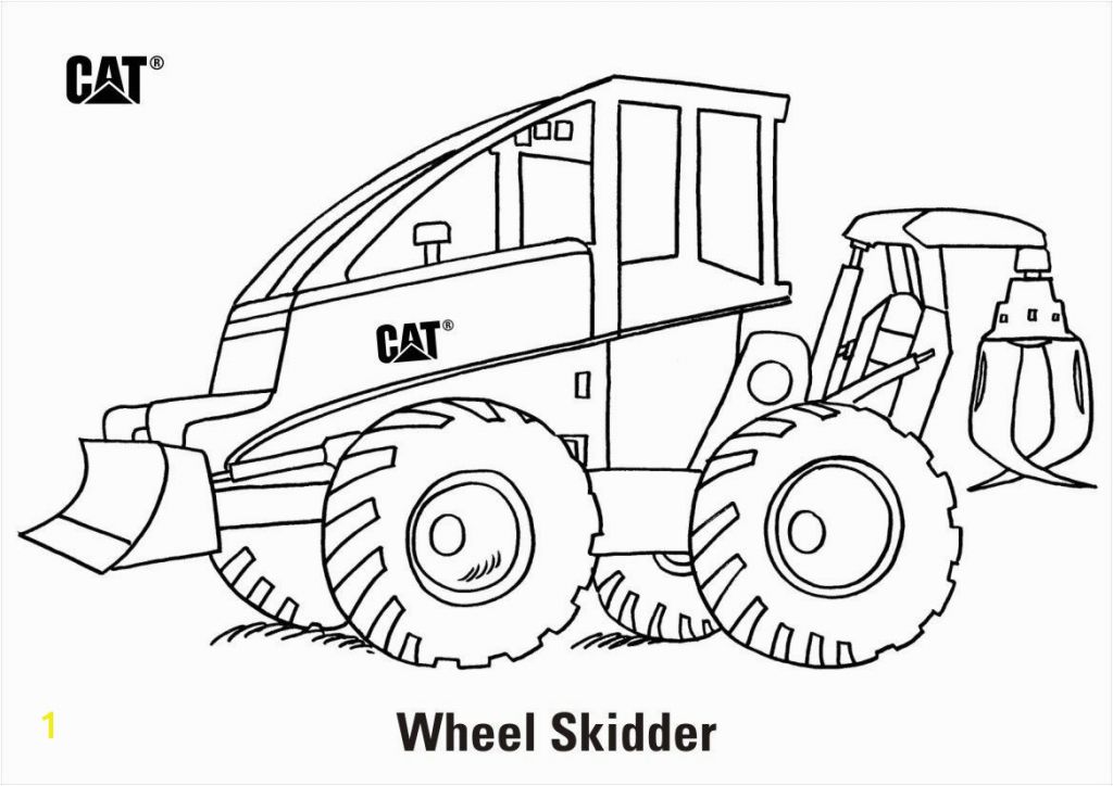 Road Grader Coloring Page