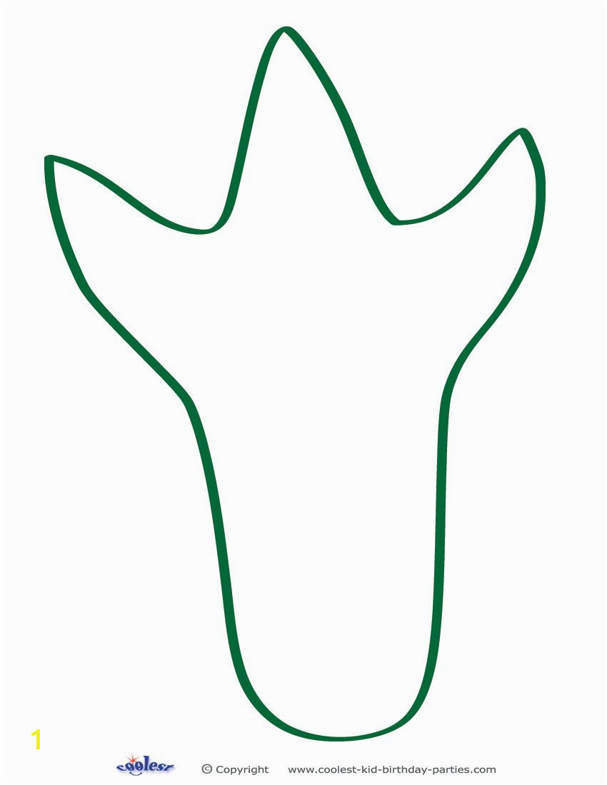 Dinosaur Footprints Coloring Pages Divyajanan